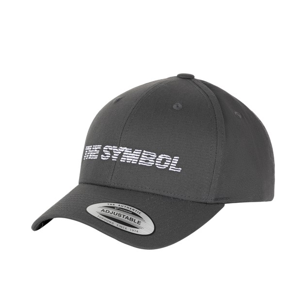 Drakesboutique - THE SYMBOL Logo Embroidery Baseball Cap Charcoal