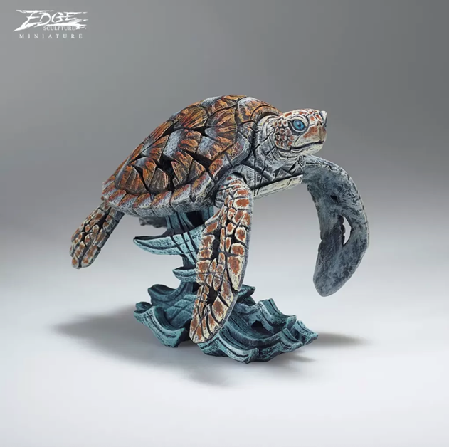 Drakesboutique - Edge Sculpture Sea Turtle Miniature Bust